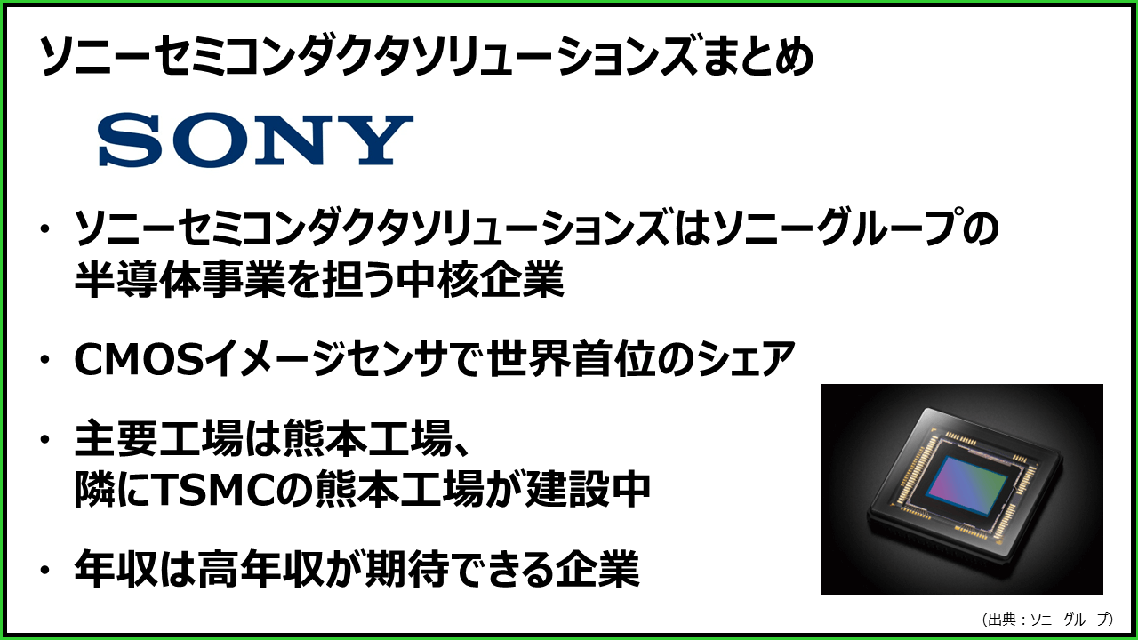 【半導体企業研究】イメージセンサ最大手のソニーの歴史や業績・年収を徹底解説