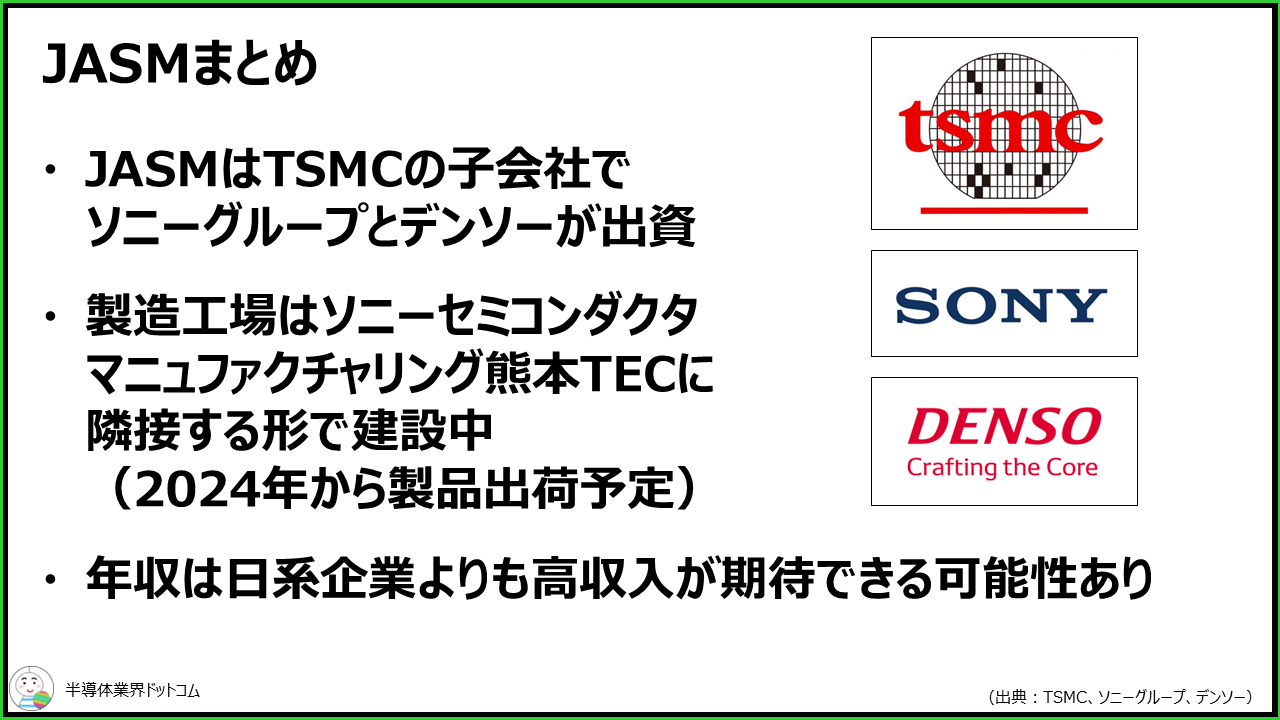 【半導体関連企業研究】TSMC熊本工場の運営会社であるJASMを徹底解説